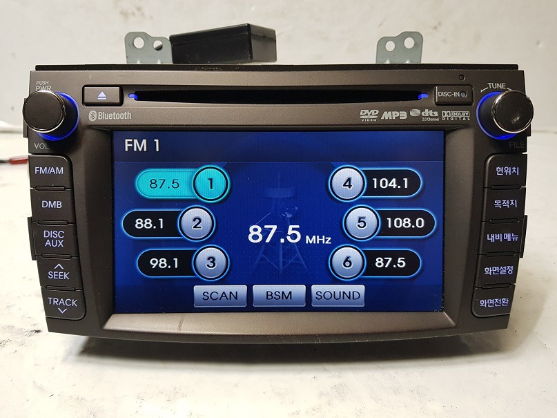 NF소나타 트랜스폼 순정 AVN 블루투스 네비게이션 오디오 / 96560-3K100 - 카오디오 앰프 AV 네비 - 자동차 중고부품 SM모터스